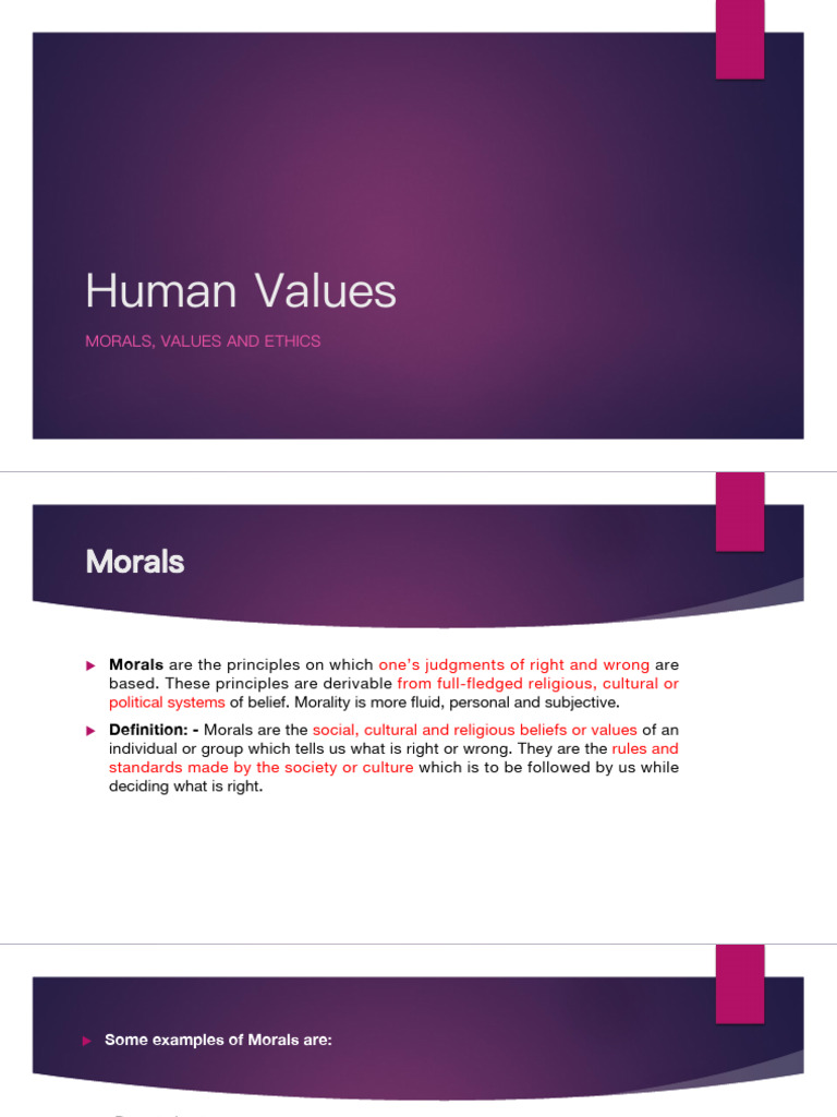 PEHV unit1 | PDF | Morality | Integrity