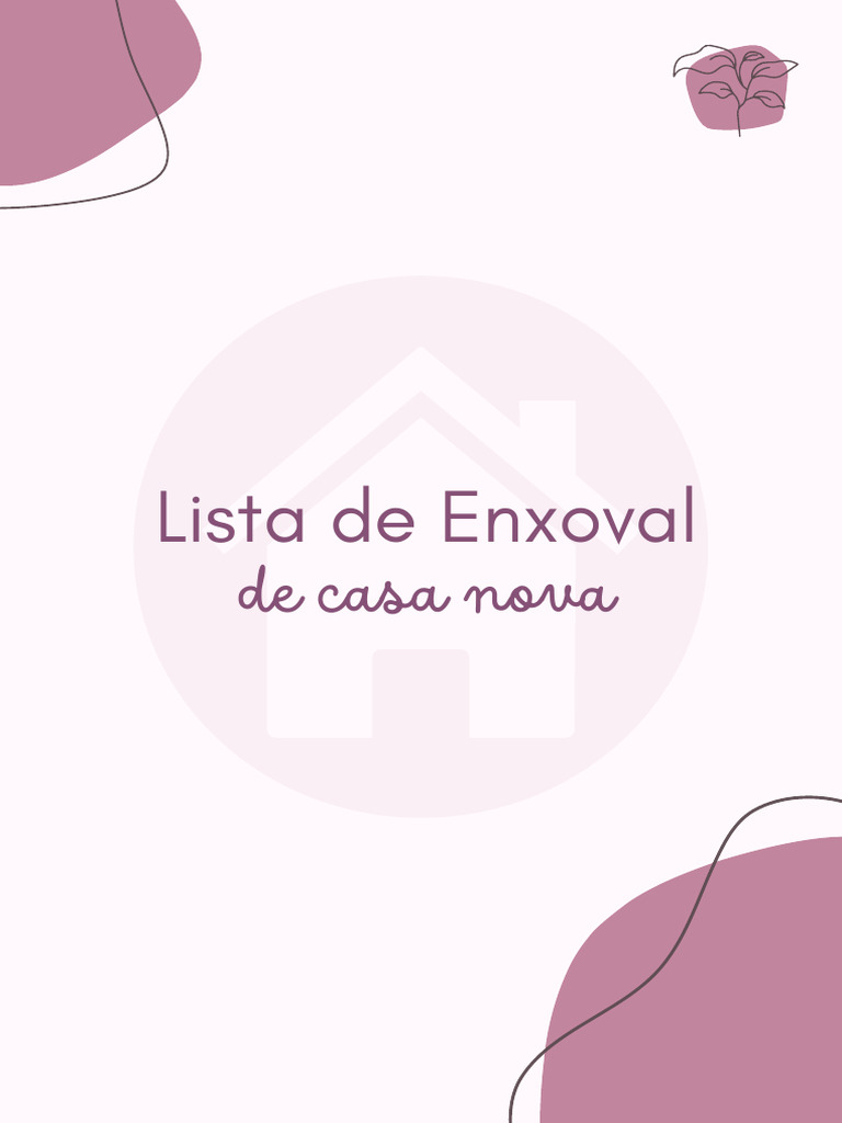 Lista de enxoval de casa nova.pdf | PDF | Implementos domésticos | Casa