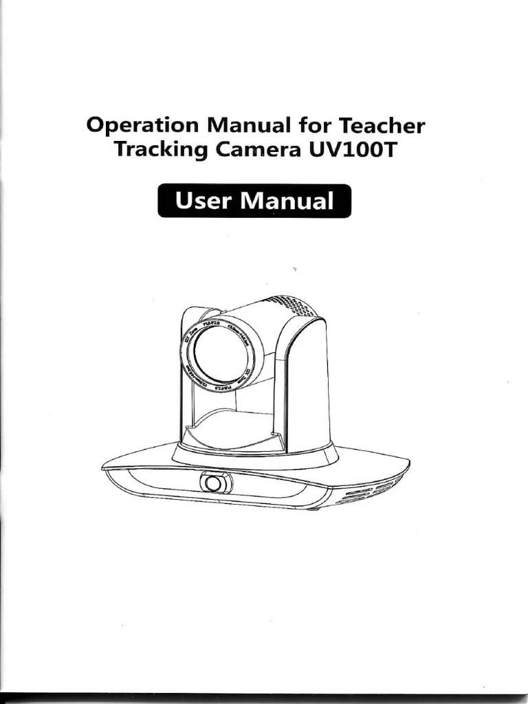 20 UV100 Tracking Camera Manual | PDF