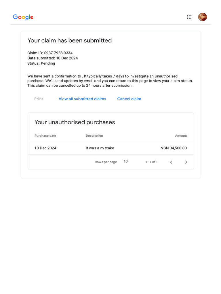 Unauthorised Transactions | PDF