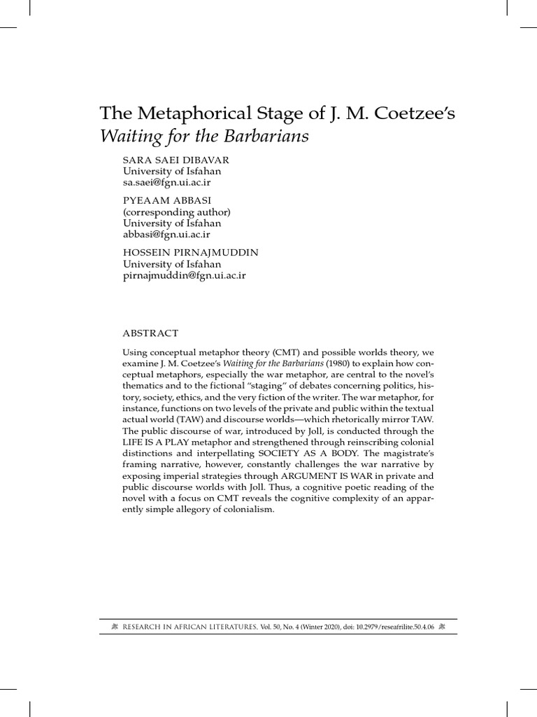 Metaphorical Stage WFB | PDF | Metaphor | Concept