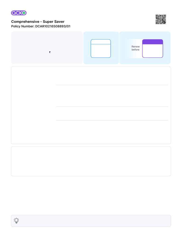 TS07HT9009 - Acko Policy Document | PDF | Vehicle Insurance | Insurance