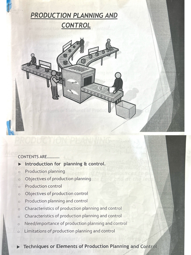 Production Planning and Control | PDF