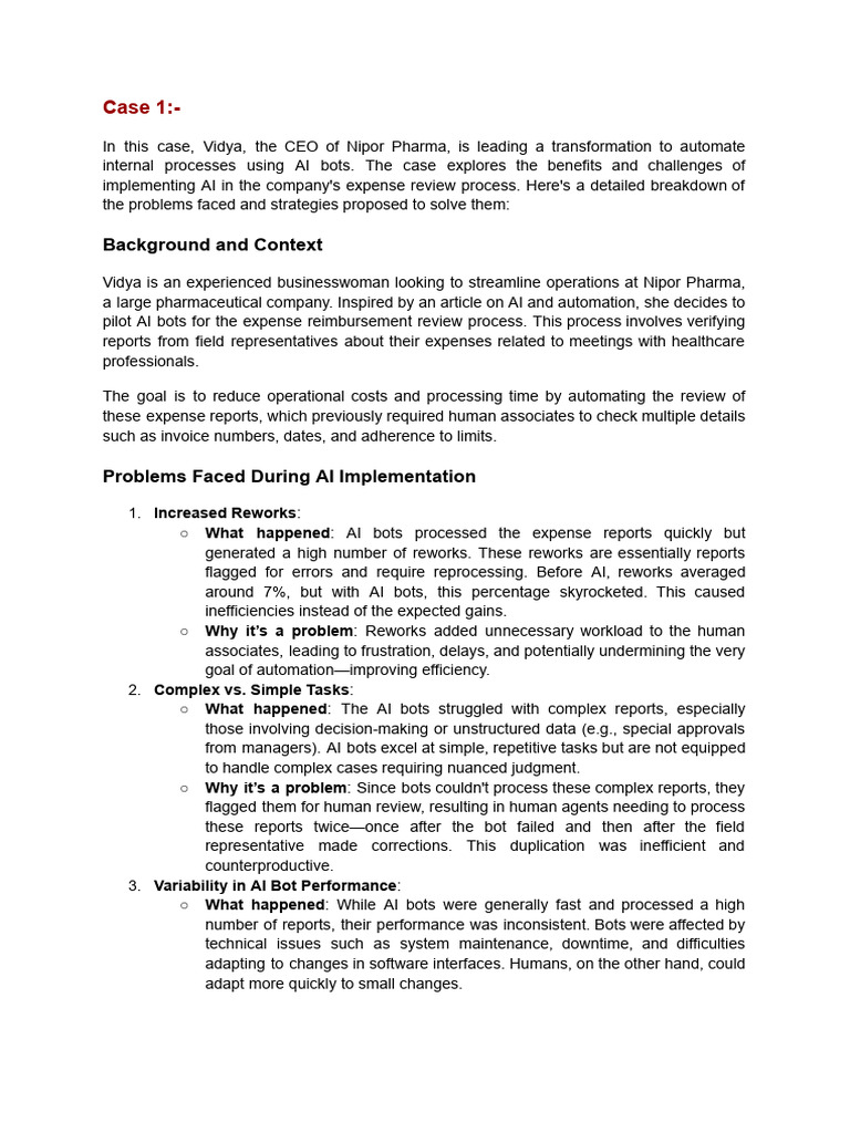 RPA Case Study - Summary | PDF | Automation | Computer Security