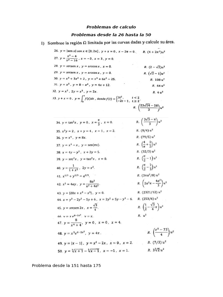 Problemas de Calculo | PDF