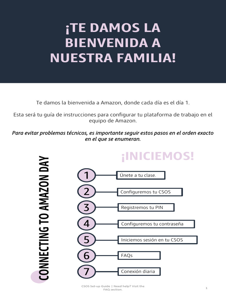 Guía de Configuración CSOS en Amazon | PDF | Contraseña | Periférico
