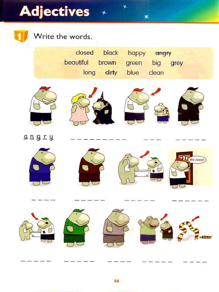 12 - Primary-Dictionary-1-Workbook - Topic Adj | PDF