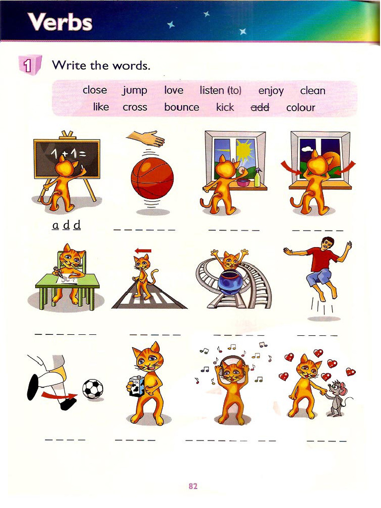 15 - Primary-Dictionary-1-Workbook - Topic Verb | PDF