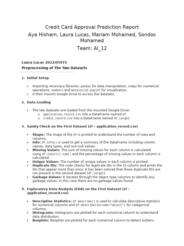 Credit_Card_Approval_Prediction_Report-Final | PDF | Receiver Operating ...