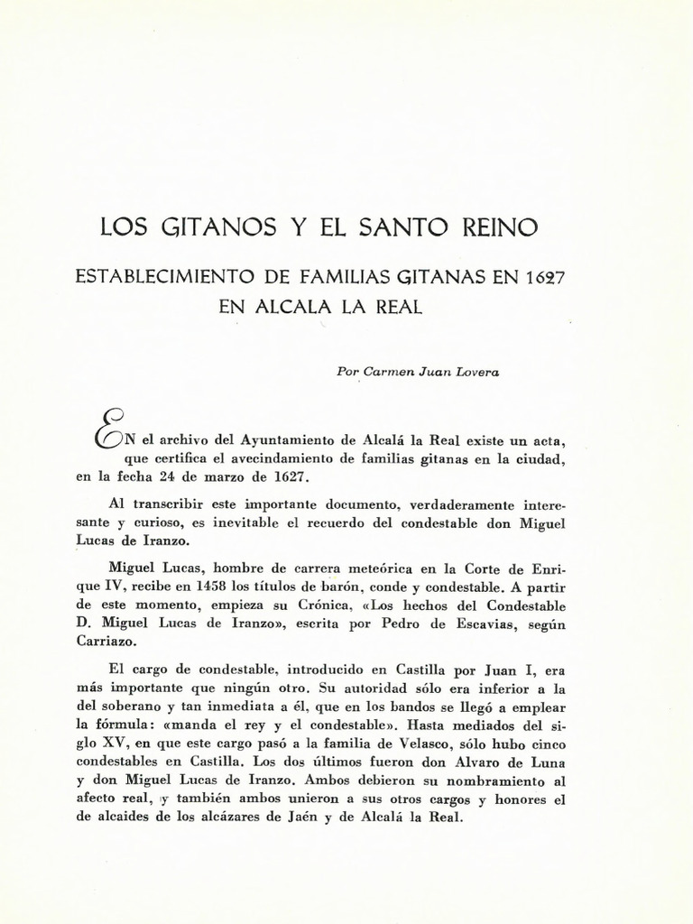 Los Gitanos y El Santo Reino, Carmen Juan Llovera | PDF | Pueblo romaní ...