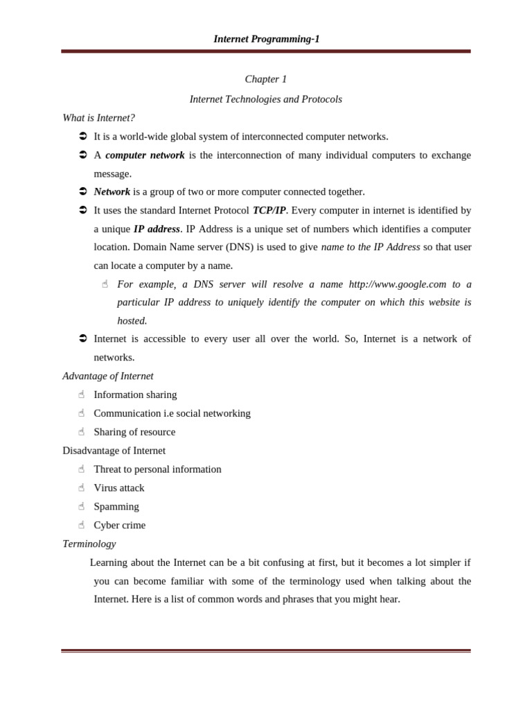 Fundamentals of Internet Programming-i all in One Handout | PDF | World ... Fundamentals of Internet Programming-i all in One Handout | PDF | World ...