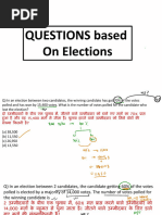 Election Based Questions | PDF | Voting | Elections