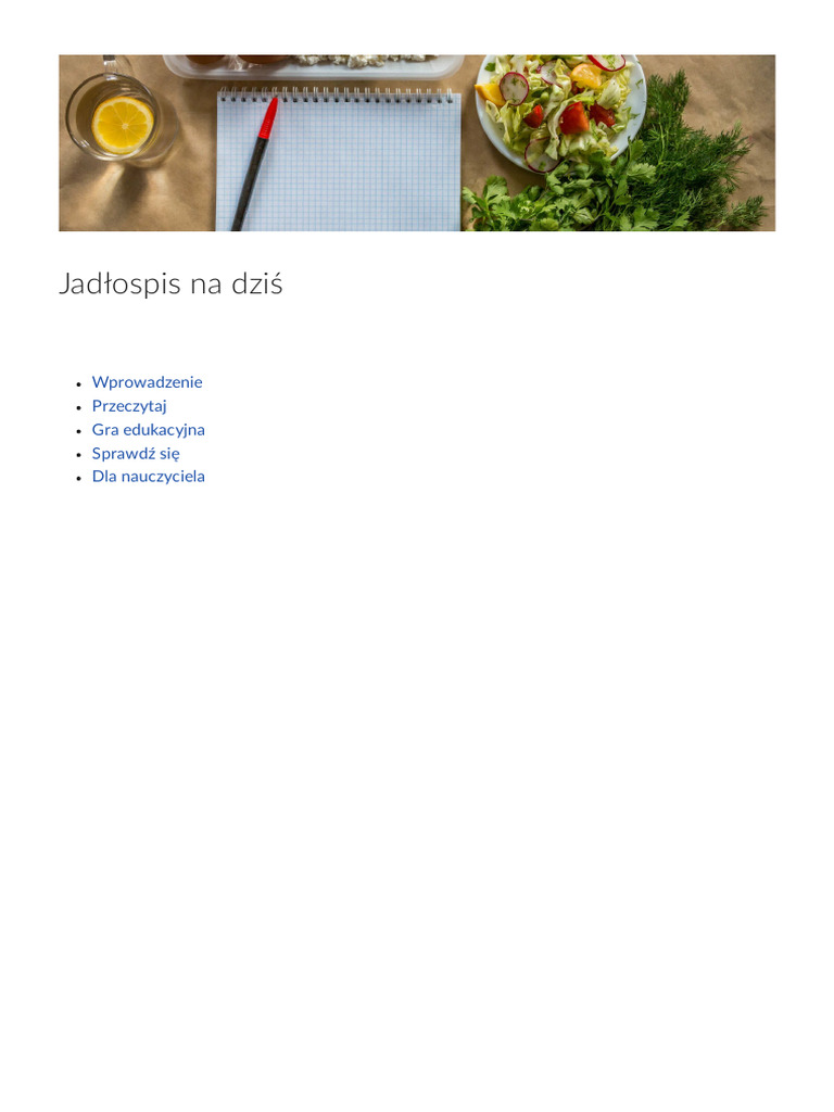 Jadlospis Na Dzis | PDF