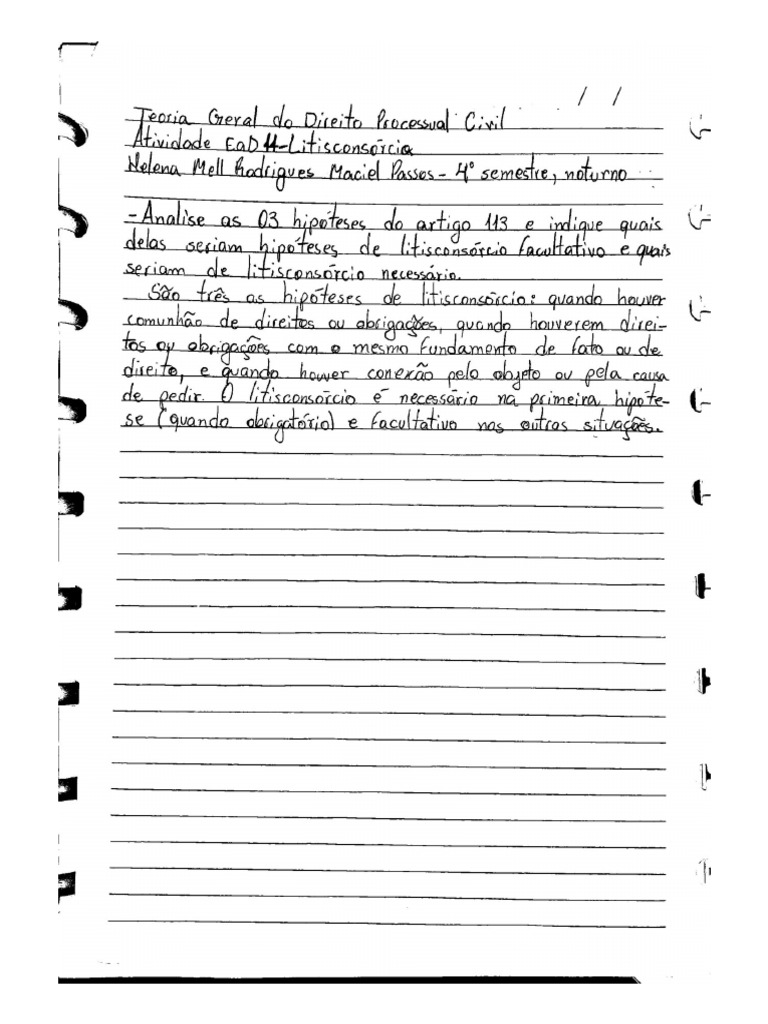 Atividade EaD 11 - Helena Passos | PDF