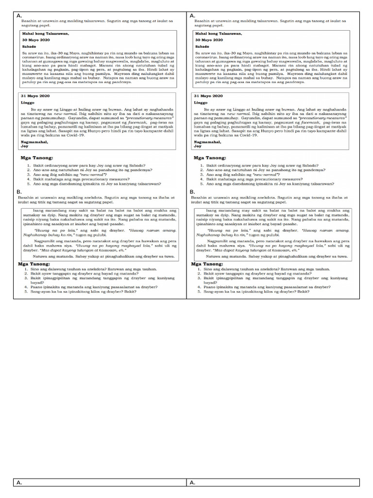 2nd Quarter-Quiz 1 | PDF