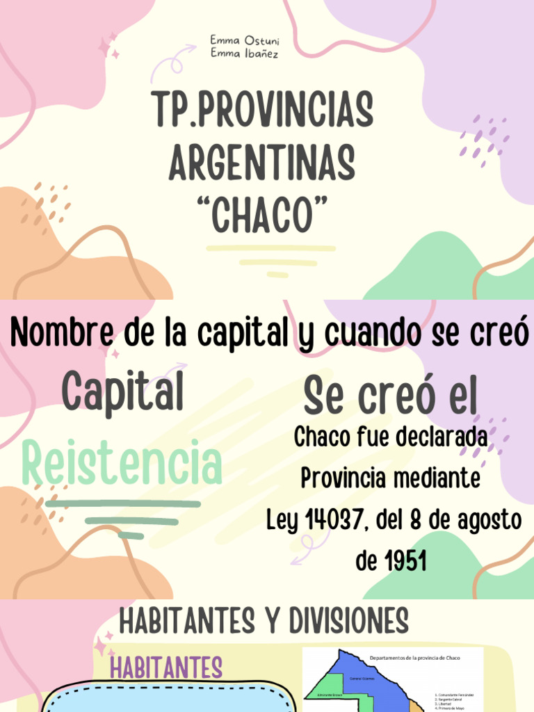 Características de la Provincia del Chaco | PDF | Argentina