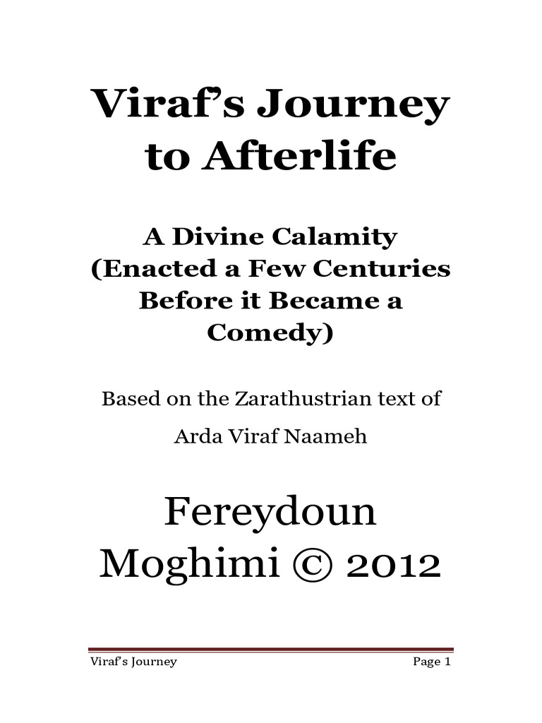 Arda viraf-text 6-5-22 edit final main | PDF | Zoroastrianism | Iranian ...