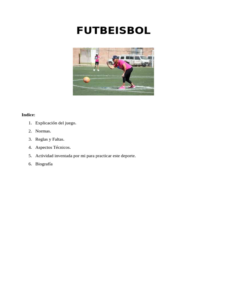 Futbeisbol: Reglas y Cómo Jugar | PDF | Fútbol rugby | Reglas y regulaciones deportivas