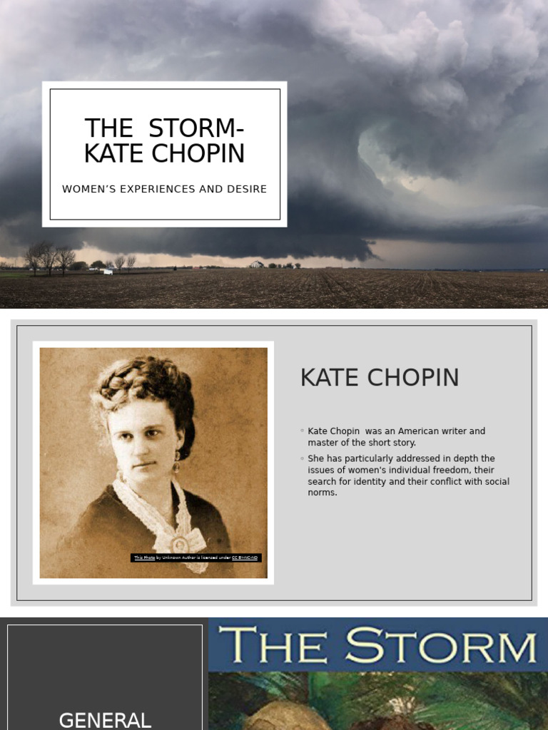 The Storm - Kate Chopin | PDF | Feminism | Gender Studies