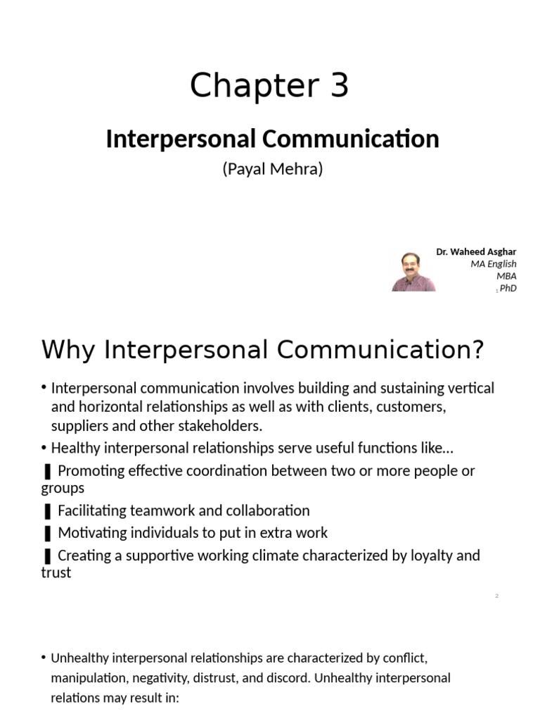 Chapter 3 Interpersonal Communication | PDF | Emotional Intelligence ...