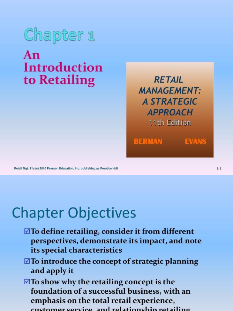 Chapter 1 An Introduction to retailing | PDF | Retail | Financial Markets