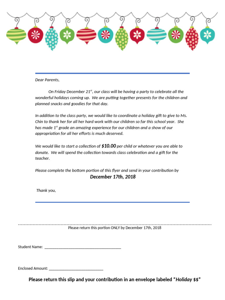 Christmas Letter | PDF