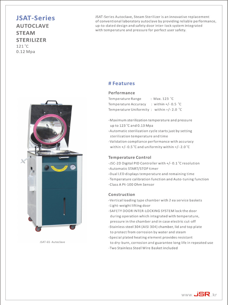 Catalog Jsat Autoclave Eng | PDF