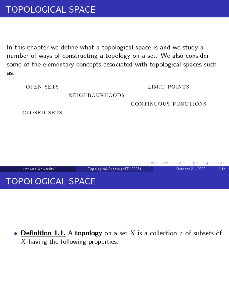 Slides MTH2205 3.Week | PDF | Space (Mathematics) | Geometry