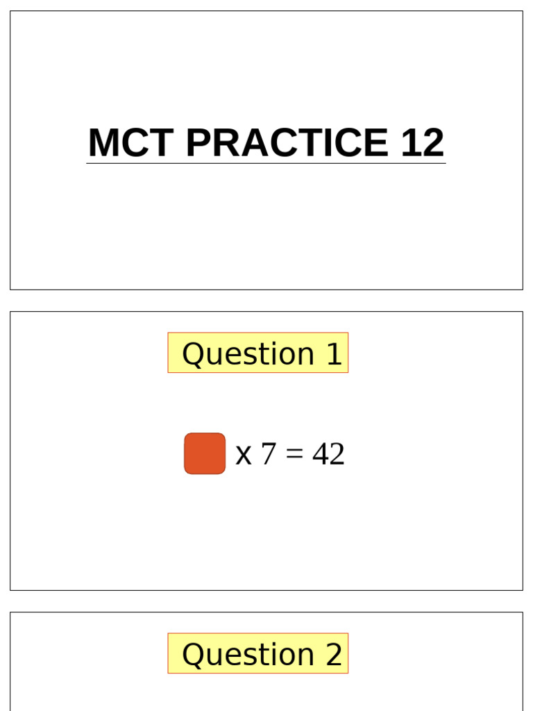 MCT Practice 12 | PDF | Triangle | Euclidean Plane Geometry