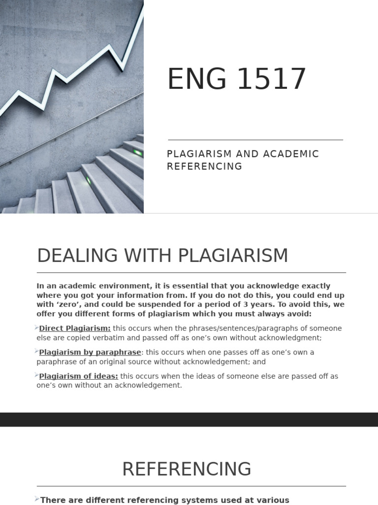 Plagiarism and Referencing Guide | PDF | Plagiarism | Citation