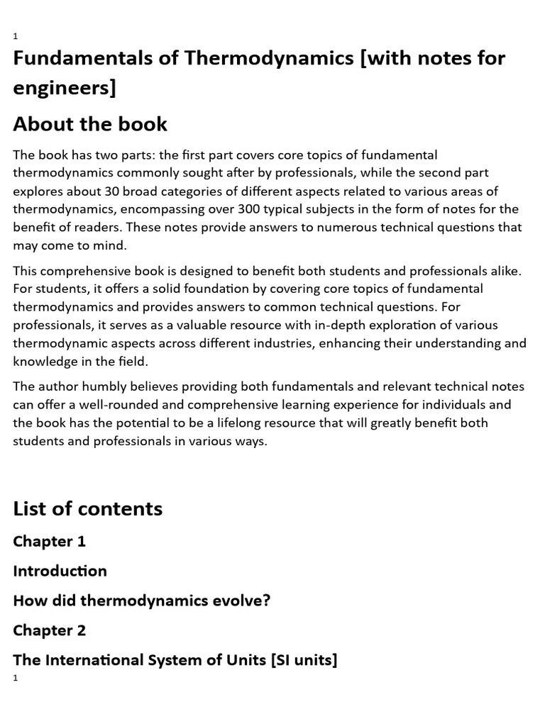 Thermodynamics with technical notes | PDF | Heat | Fluid Dynamics