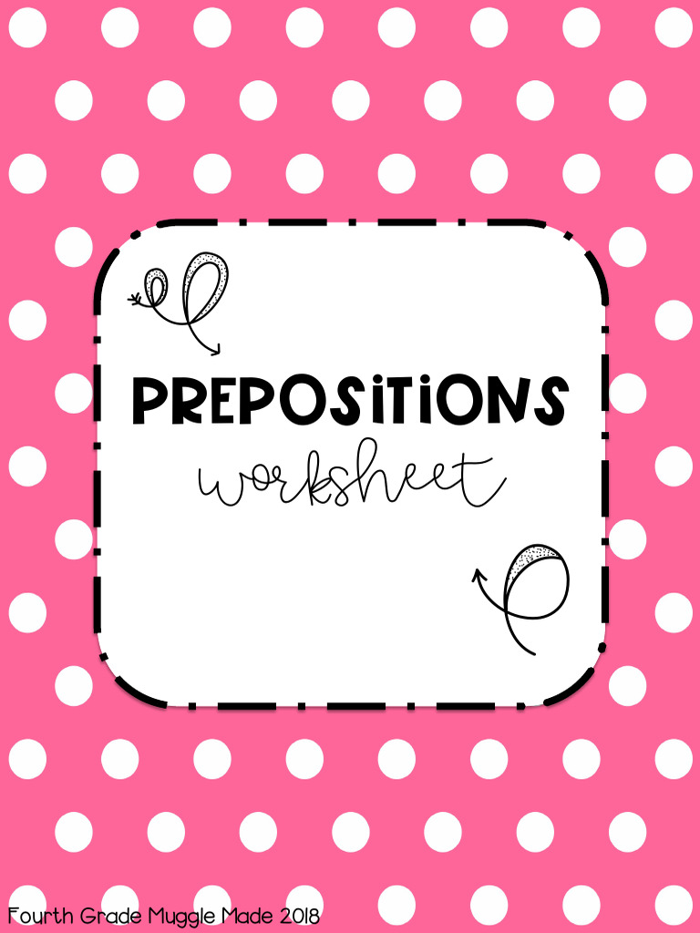 PrepositionWorksheet 1 | PDF