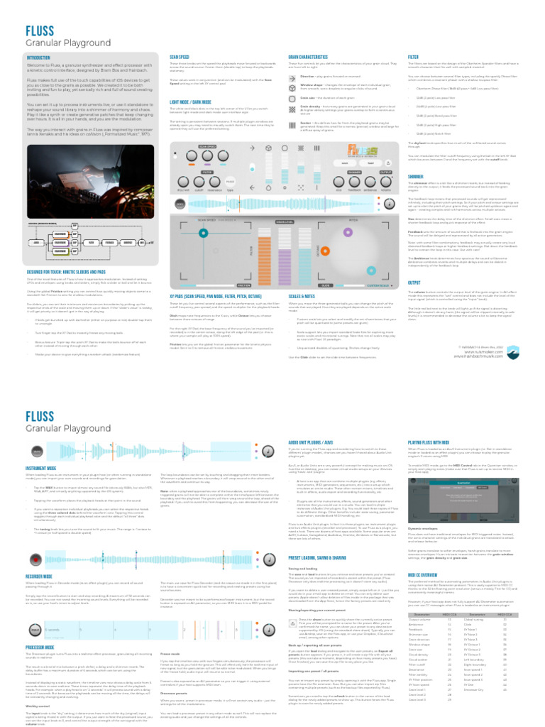 Fluss: Granular Synthesizer Overview | PDF | Amplifier | Pitch (Music)
