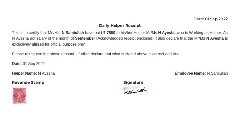 Daily Helper Template 1 | PDF