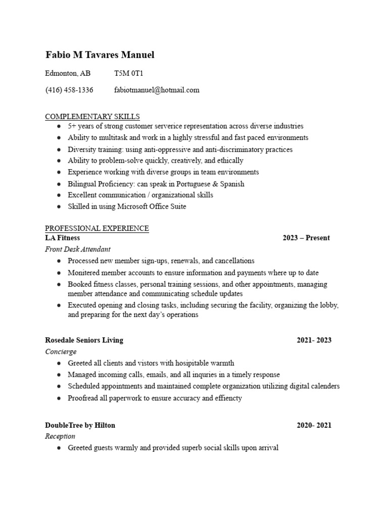 Resume 2024 | PDF | Business