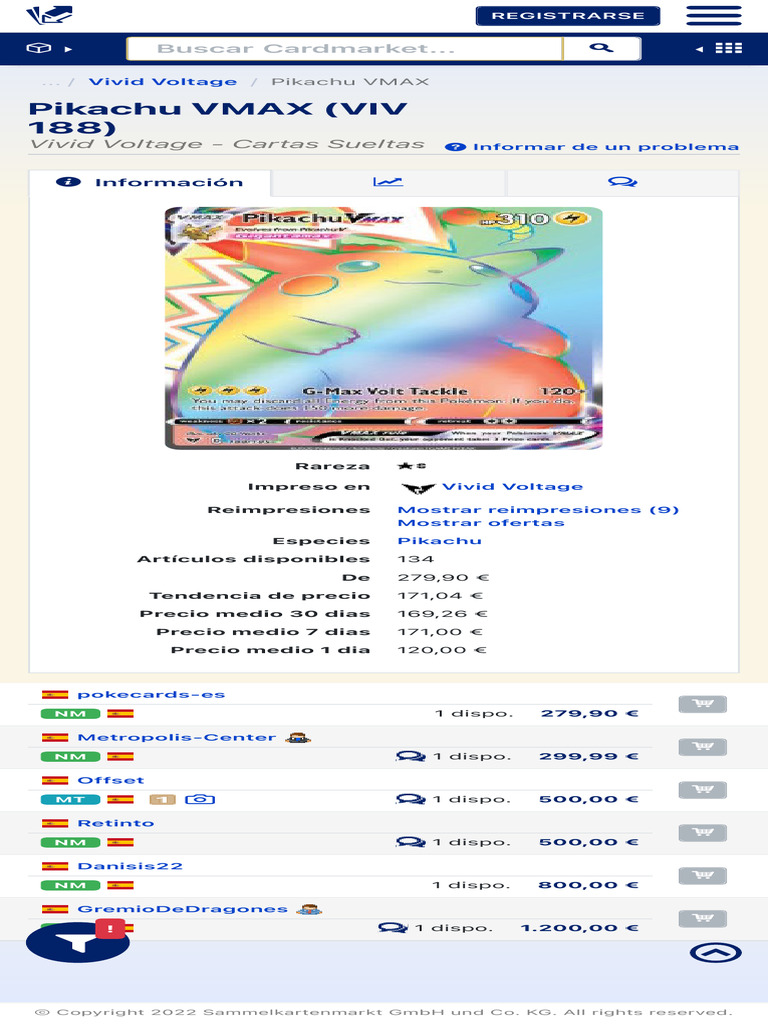 Pikachu VMAX Cardmarket | PDF