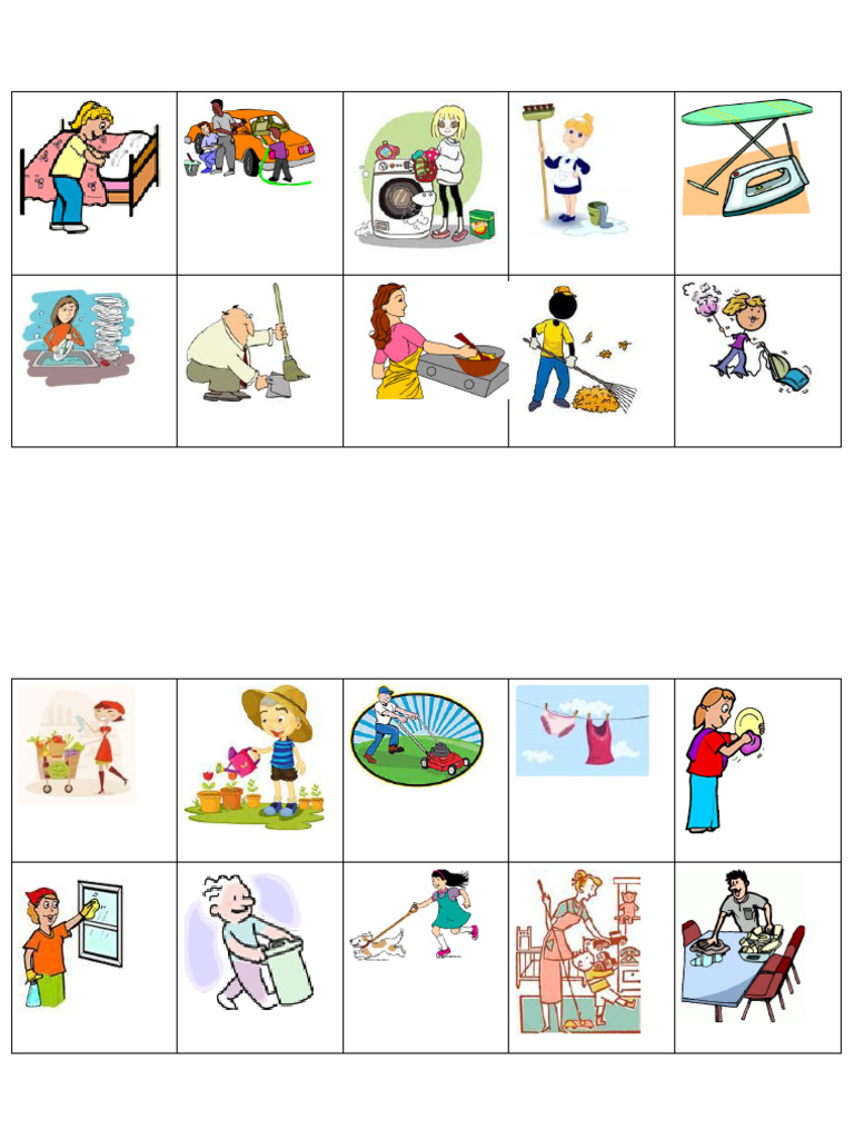 Housework Cards | PDF