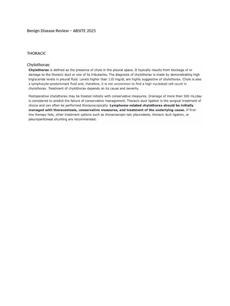 ABSITE_Benign Disease Review | PDF