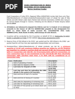FCI E-Auction Guidelines | PDF | Auction