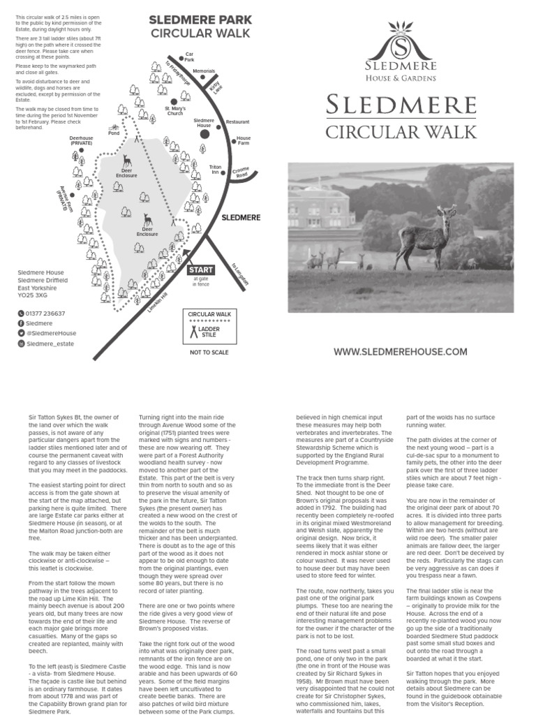 Sledmere Circular Walk | PDF | Deer