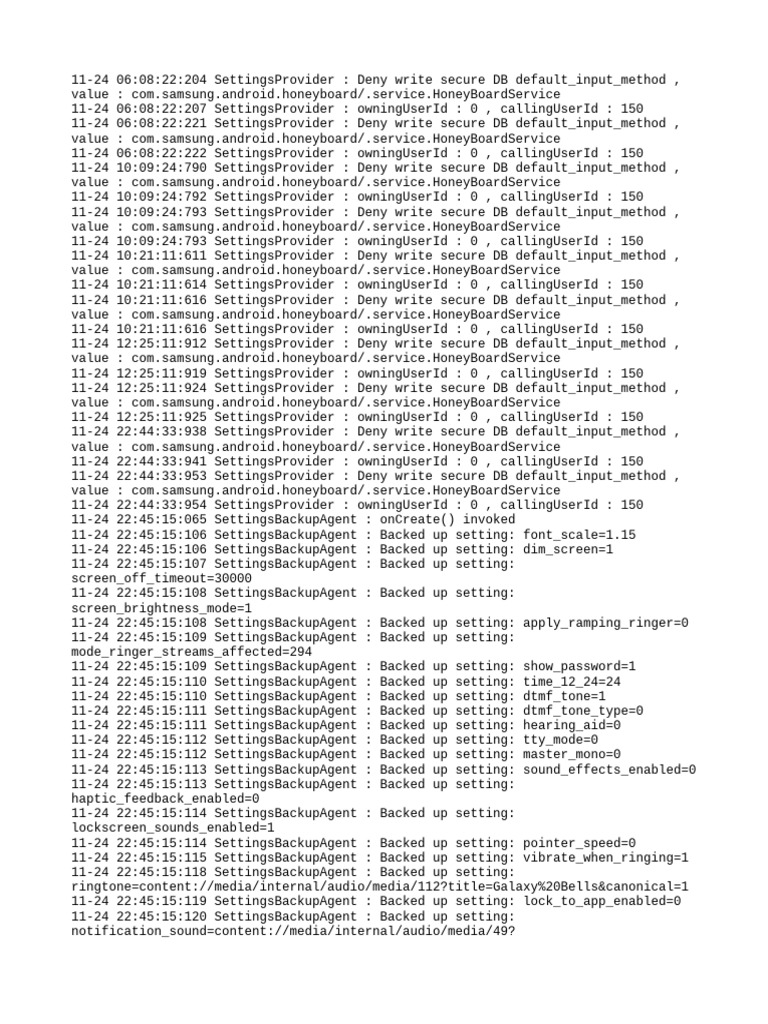 Settingsprovider | PDF | Software | Computing