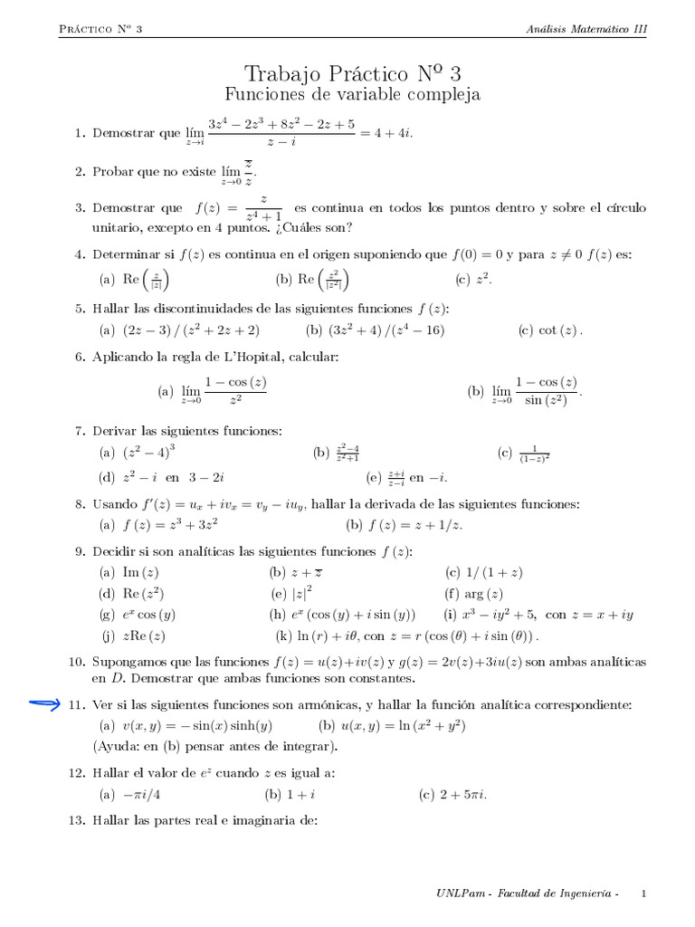 Práctica 3-Funciones de variable compleja.ts | PDF