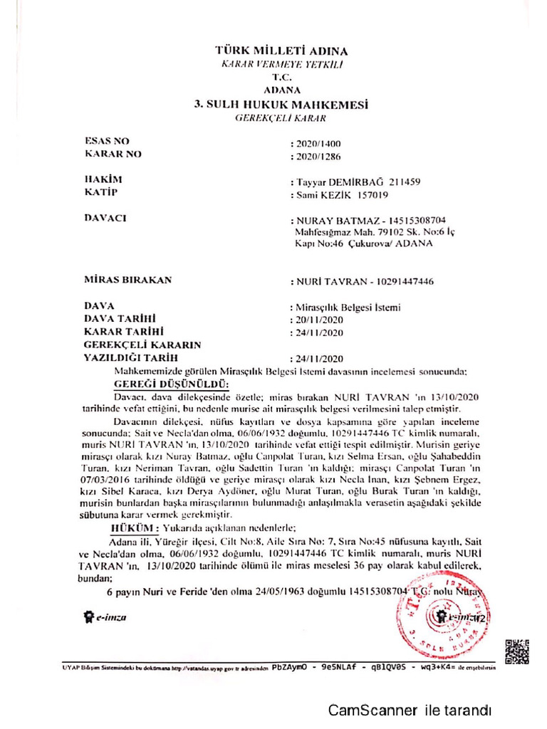 mirascilik belgesi nuri tavran | PDF