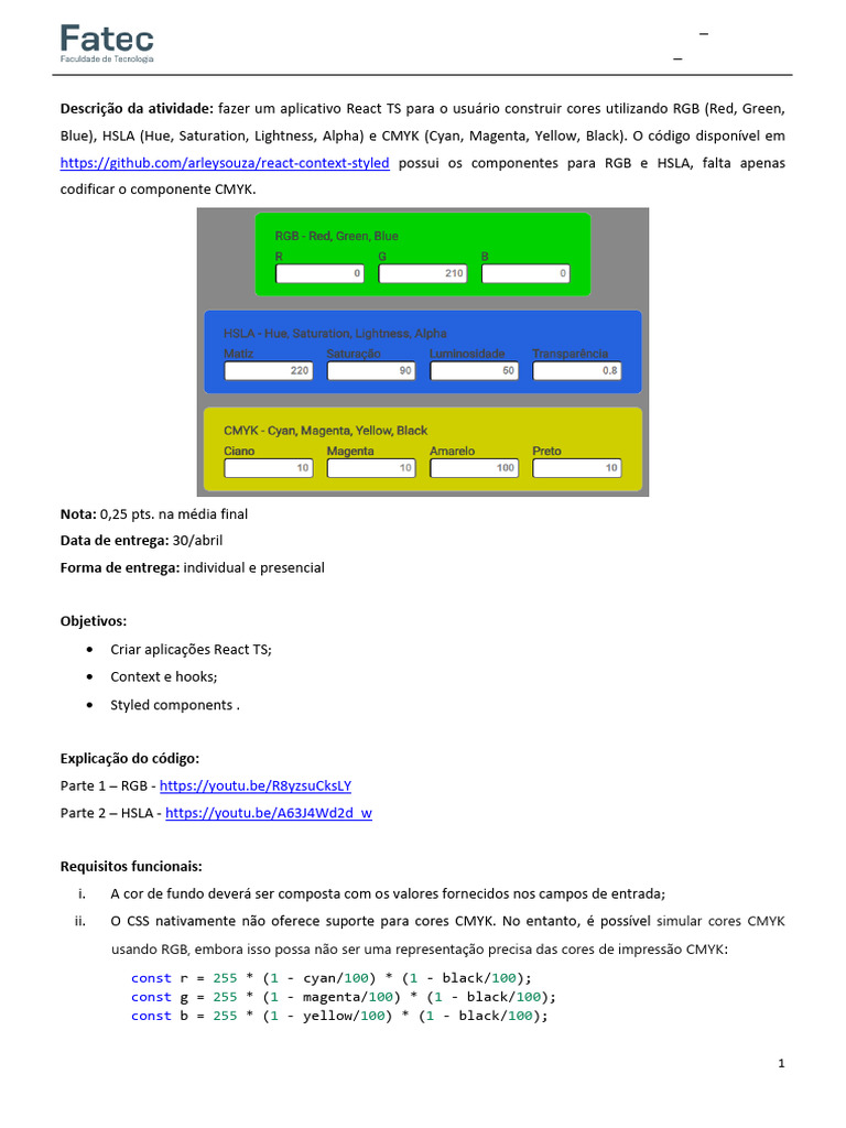 Atividade 2 - React Context 1 | PDF