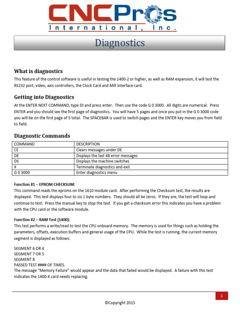 Diagnostics | PDF | Central Processing Unit | Switch