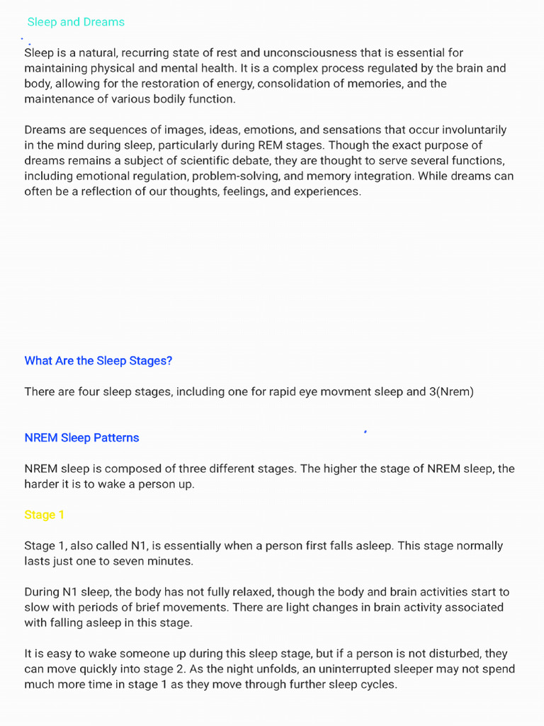 Stages of Sleep - 241223 - 142429 - Removed | PDF