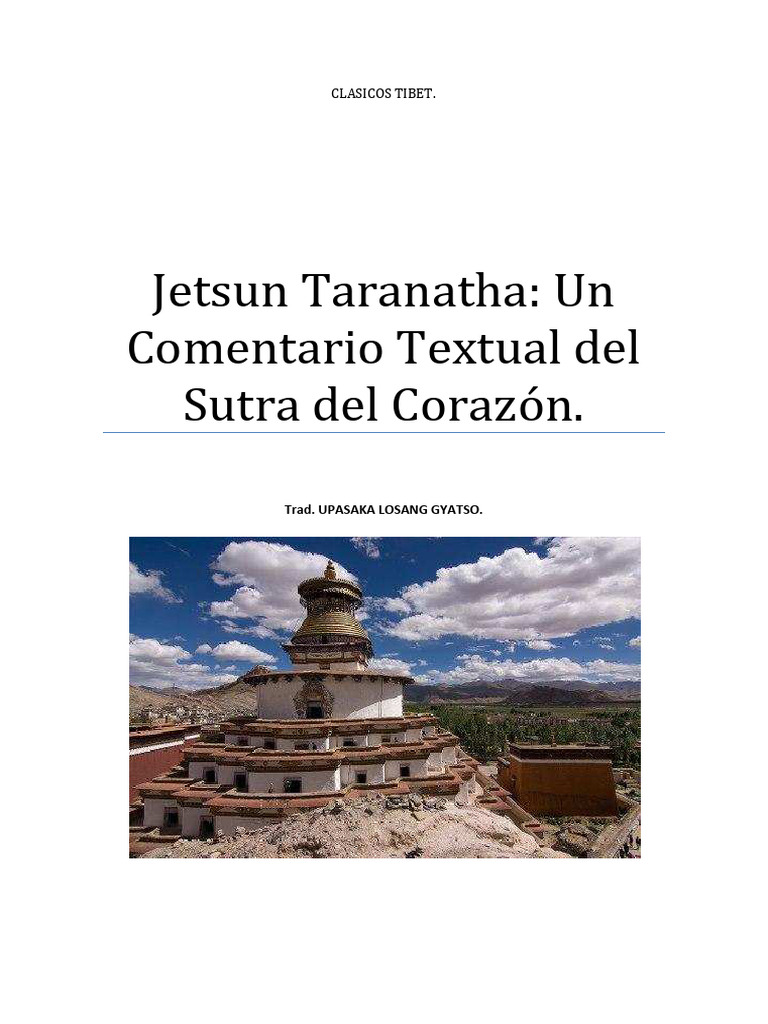 Taranatha Un Comentario Textual Del Sutr | PDF | Śūnyatā | Naturaleza ...