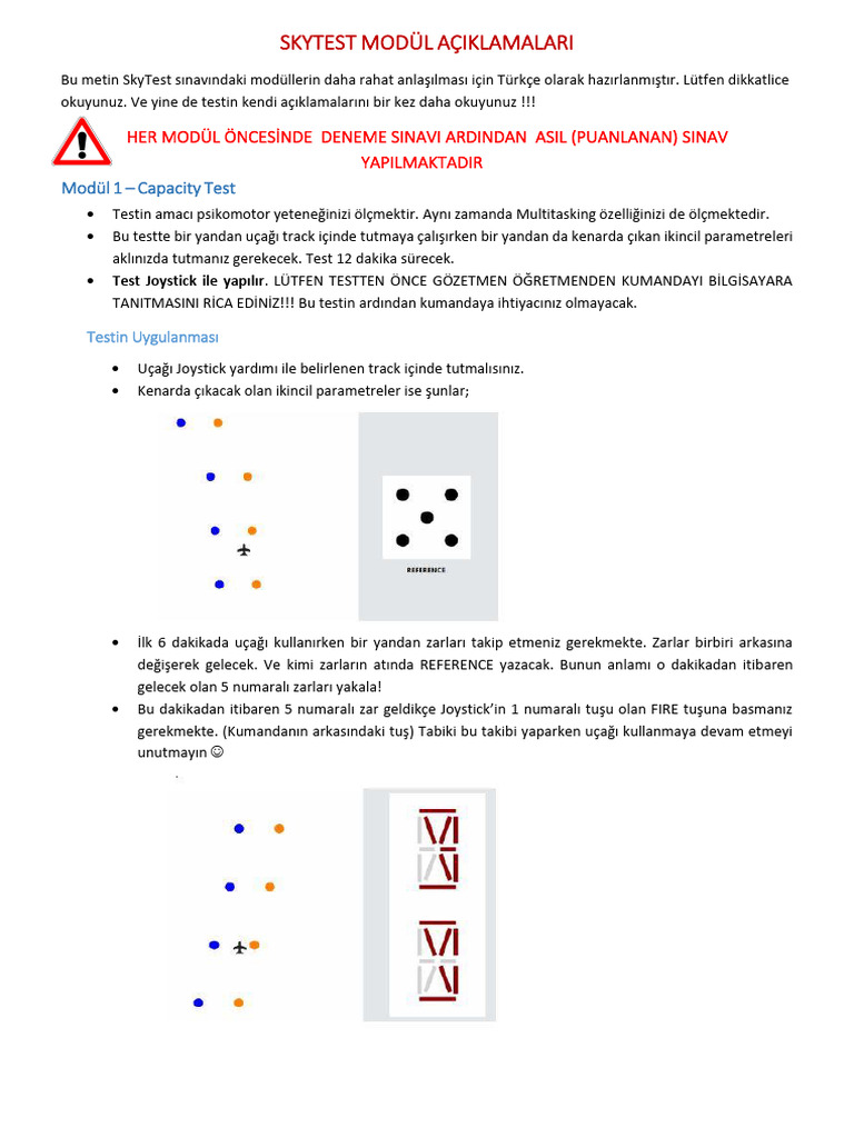 SkyTest Modülleri | PDF
