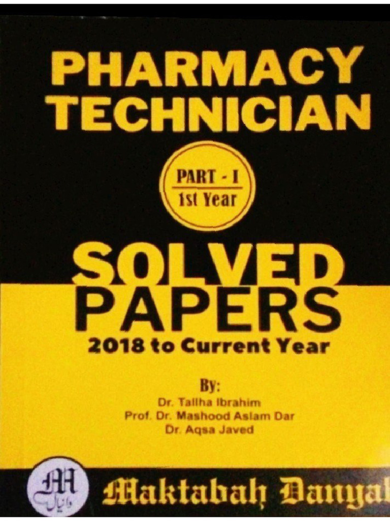 Pharmacy Past Papers (1st Yr) | PDF
