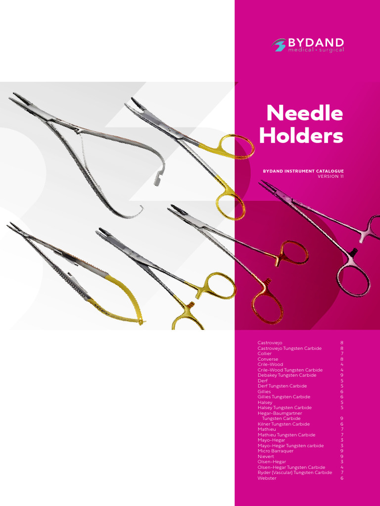 01 Bydand Needle Holders Catalogue 2020 v6 Web | PDF | Surgical Suture ...